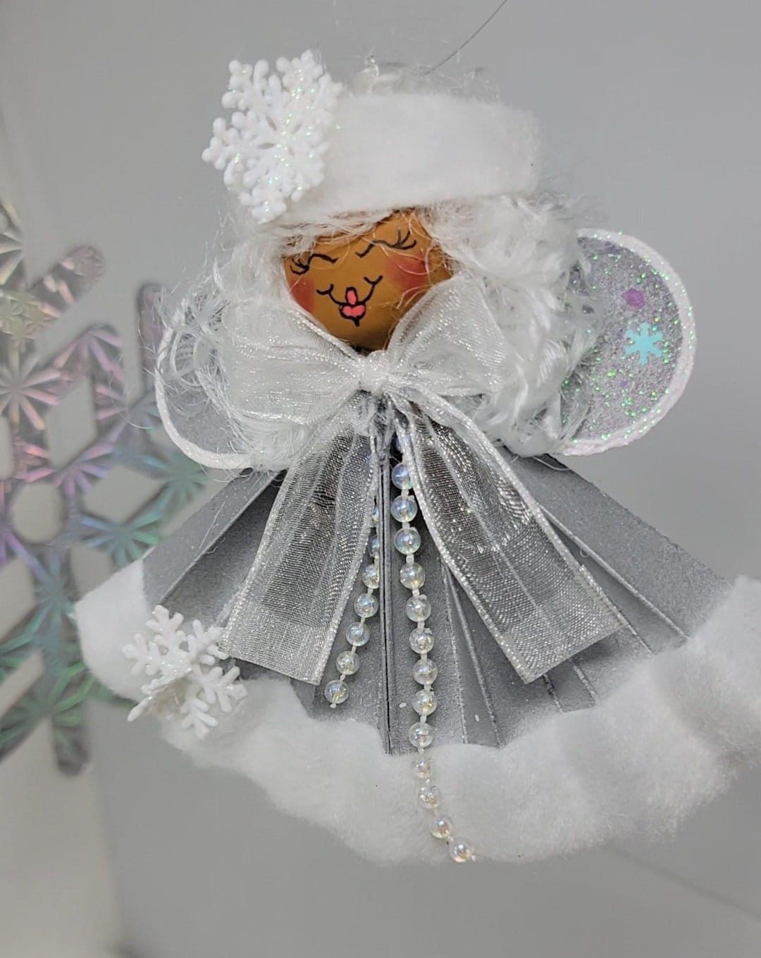 Hanging Angel, Snow Flake Gold or Silver , X-mas Tree Hanging Décor ...