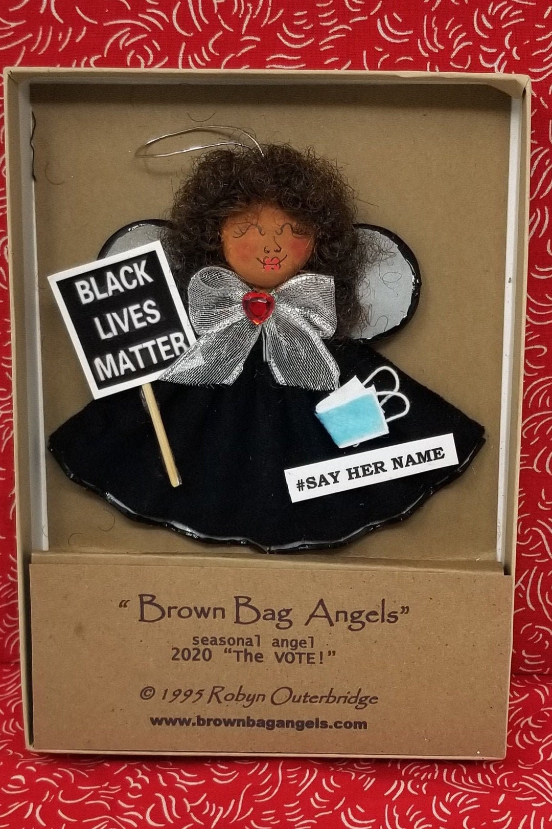 Hanging Angel, BLM "say Her Name". X-mas Tree Hanging Décor, Navidad ...