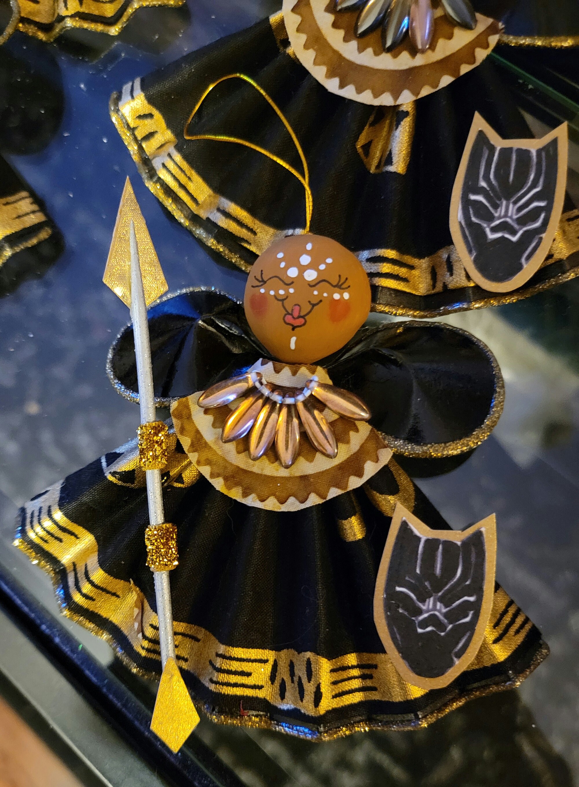 Hanging Angel, Wakanda Dora Milaje, Paper Mask Collectible X-mas Tree ...