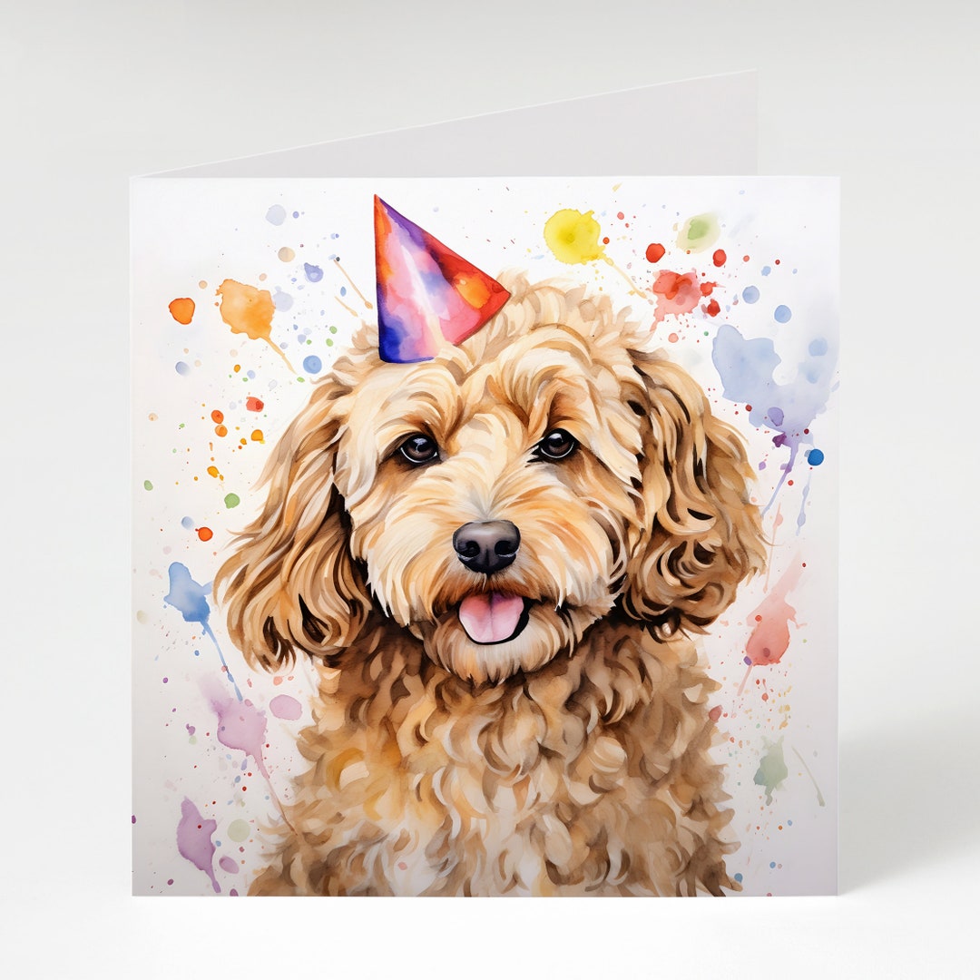 Cockapoo, Birthday Card, Cockapoo Gift, Cockapoo Card, Dog Lover Gift ...