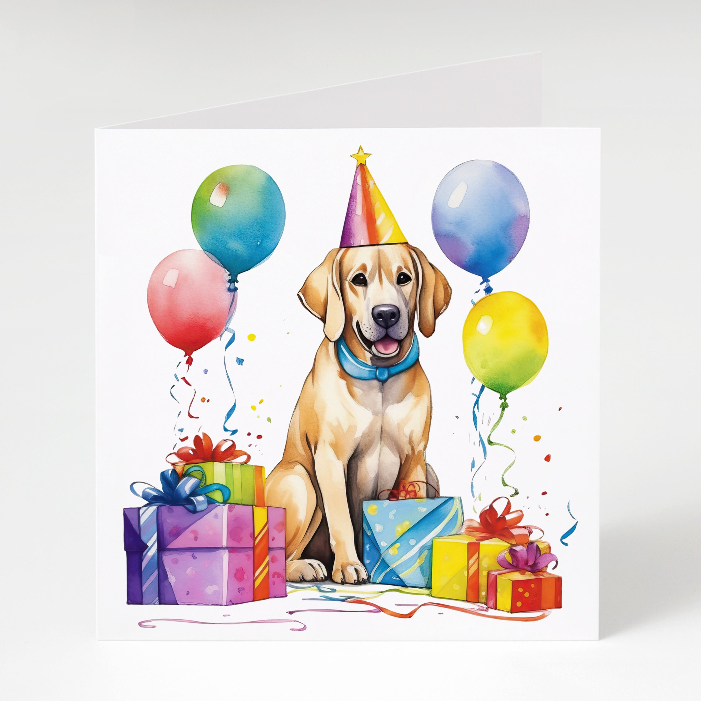 Labrador Card, Birthday Card, Labrador Gift, Labrador Birthday, Dog ...
