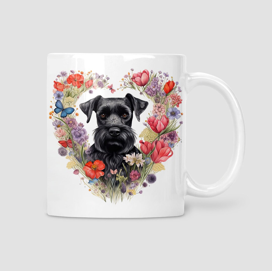 Schnauzer Mug, Mother's Day Gift, Birthday Gift, Schnauzer Mum, Black ...
