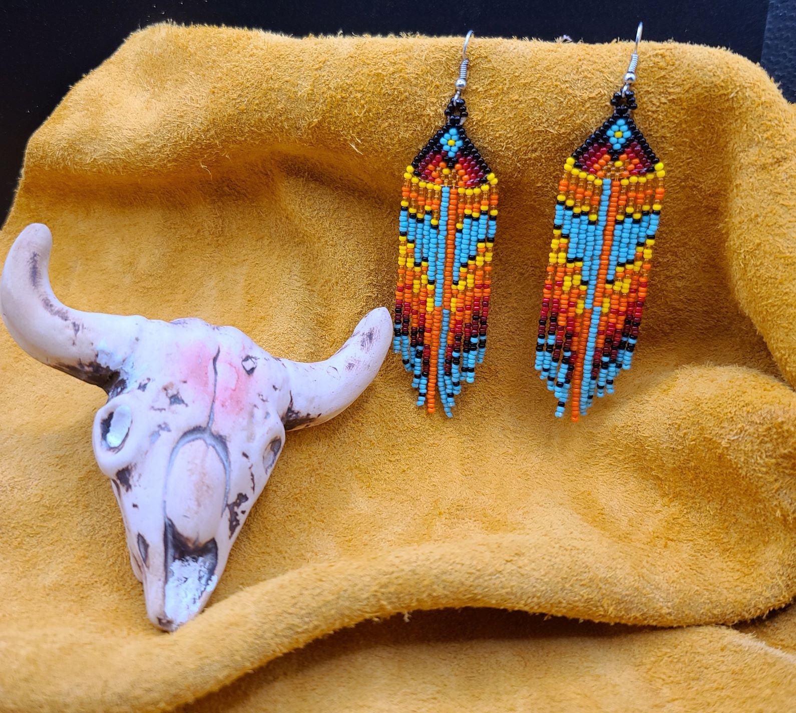 Native American Indian Handmade Earrings - Etsy