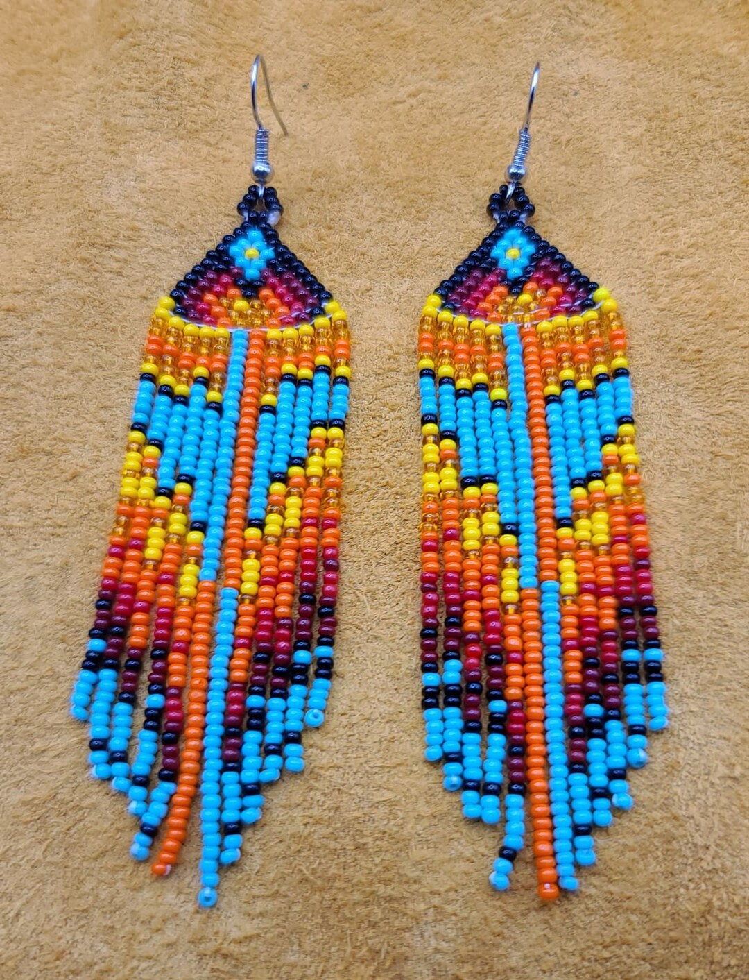 Native American Indian Handmade Earrings - Etsy