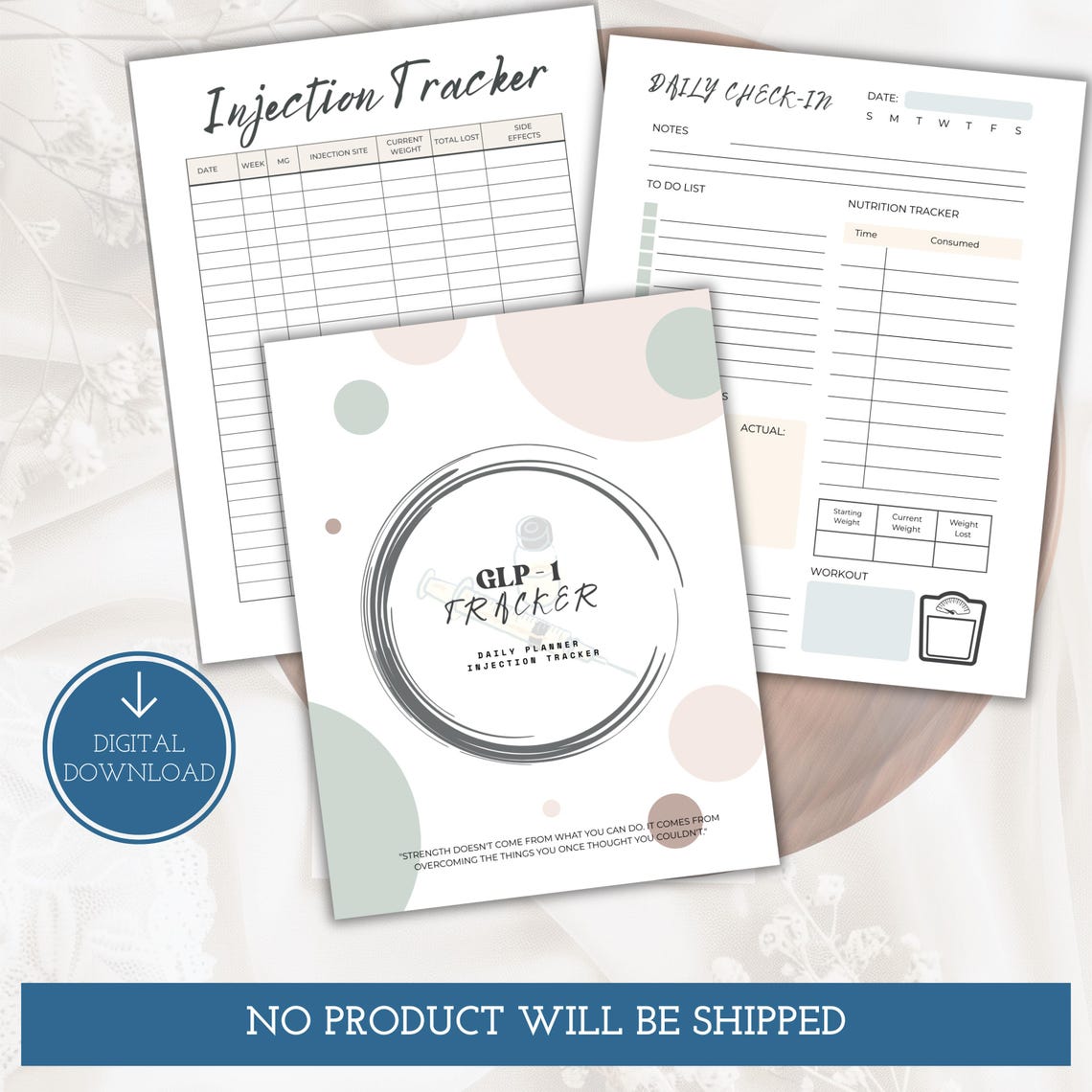 Printable GLP1 Weight Loss Tracker, Injection Planner and Tracker ...