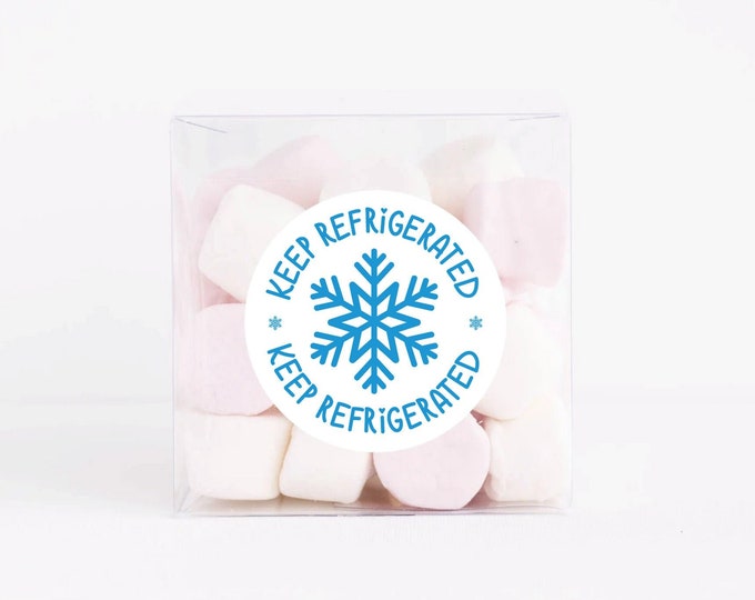 Keep Refrigerated Labels | Keep Cold Stickers | 3 Sizes Available in ...