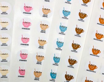 Custom Chocolate Stickers - Etsy