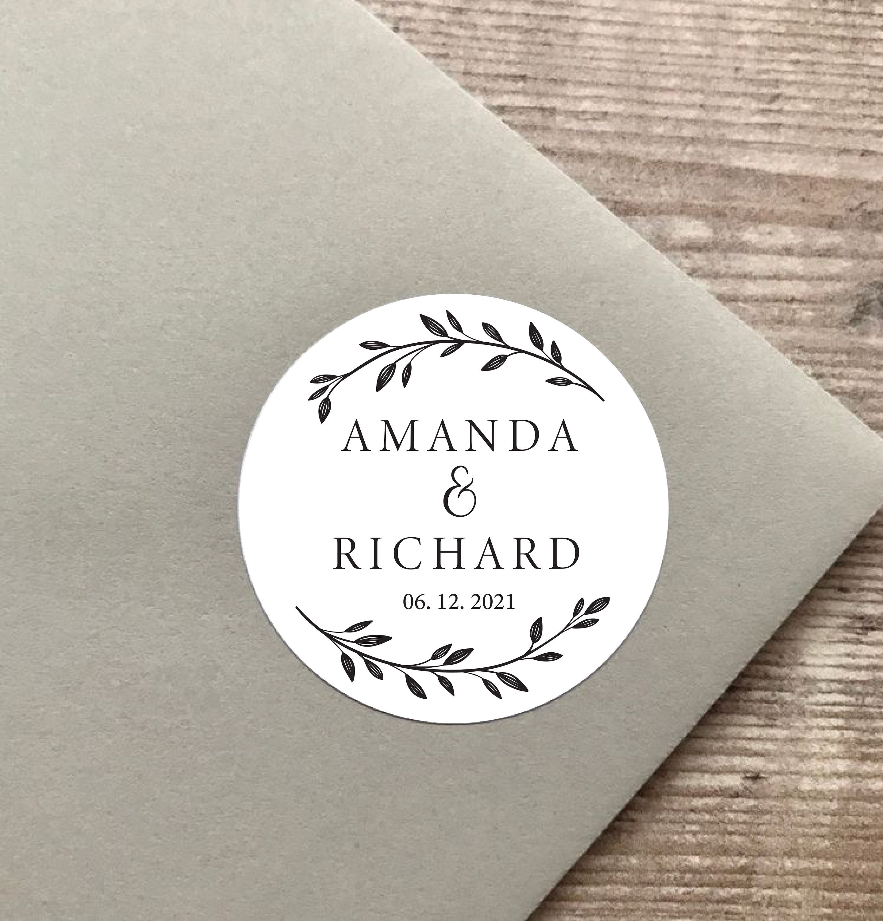 Wedding or Bridal Shower Invitation Stickers for Envelopes | Etsy