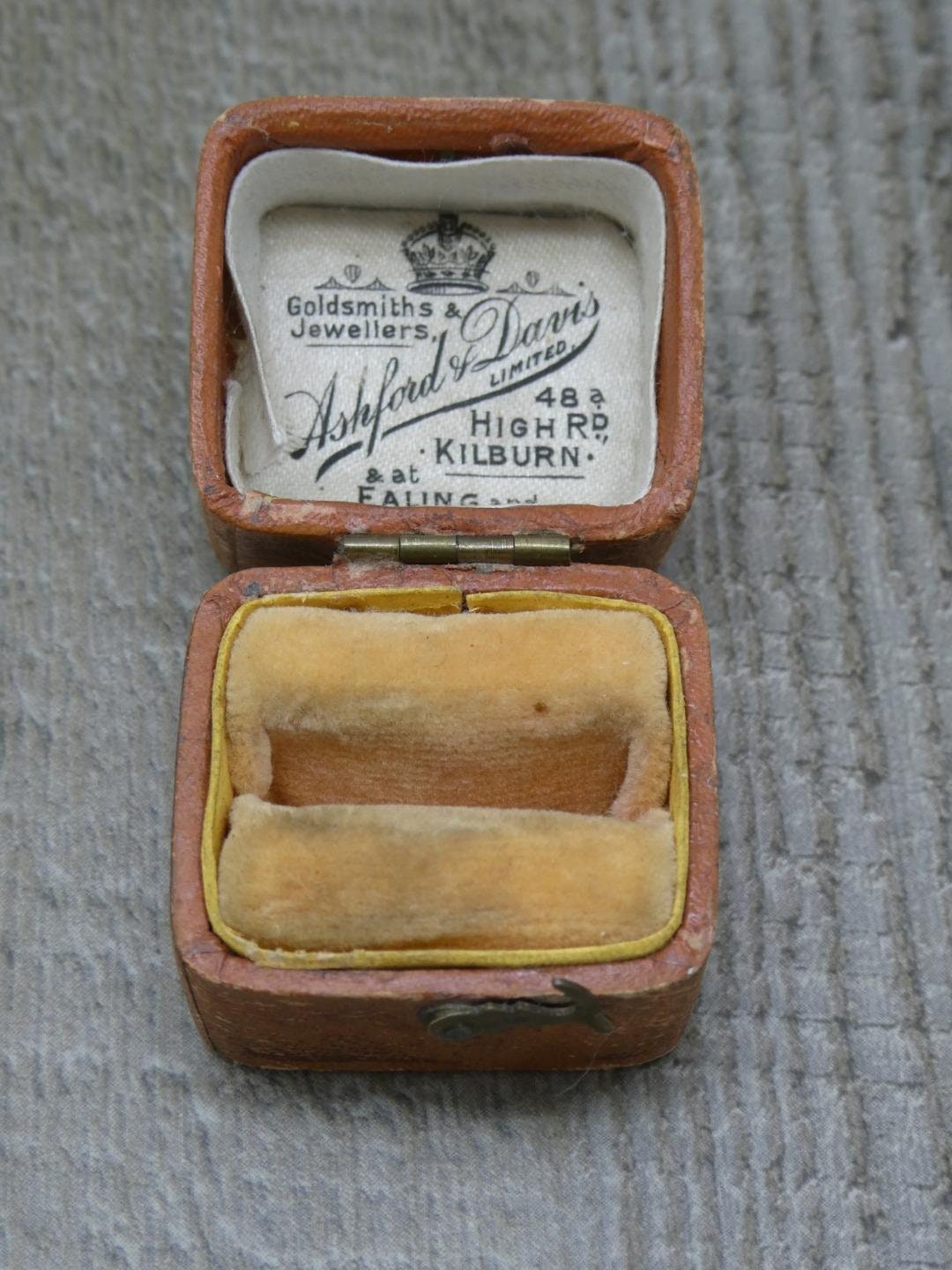 Antique English Late Victorian Tooled Ring Box Ashford & - Etsy