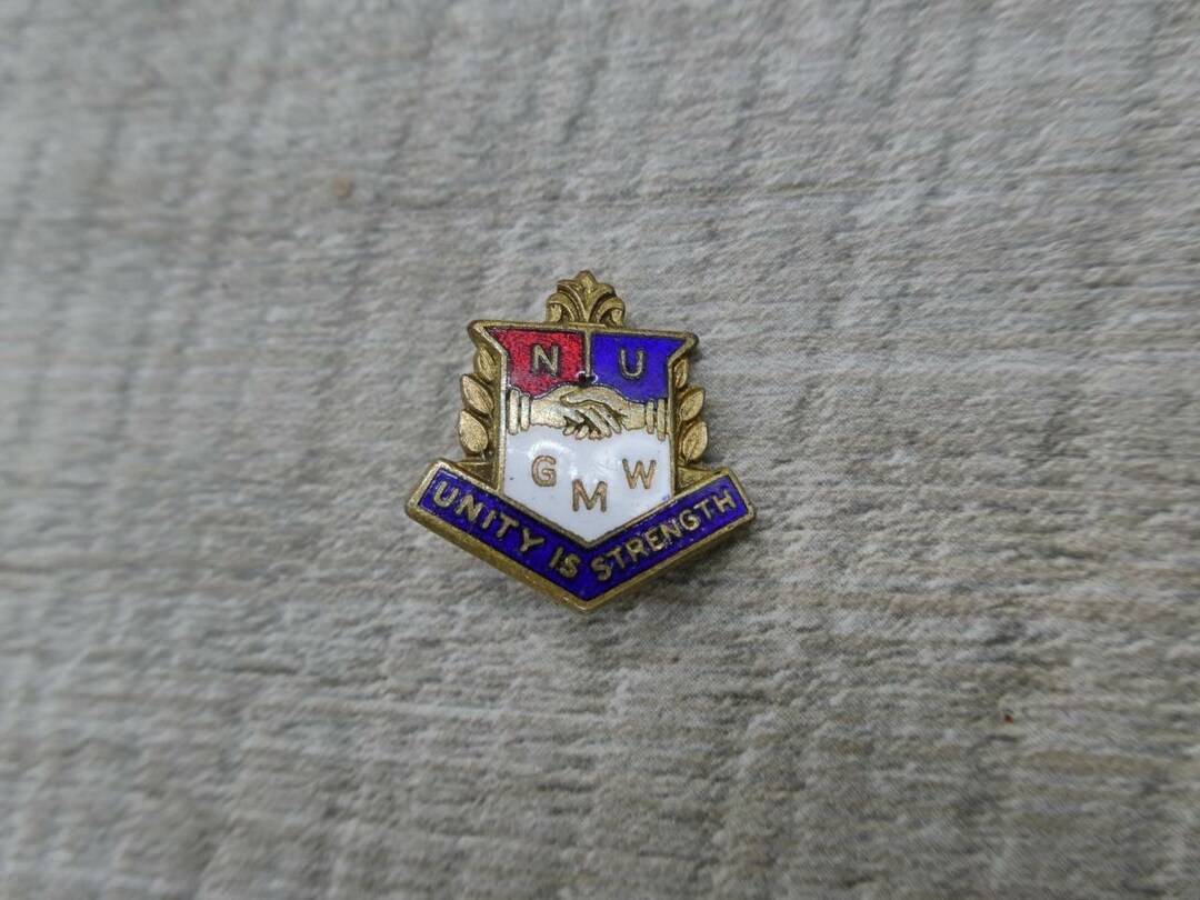 Vintage N U GMW Unity is Strength Trade Union Badge Enamel - Etsy