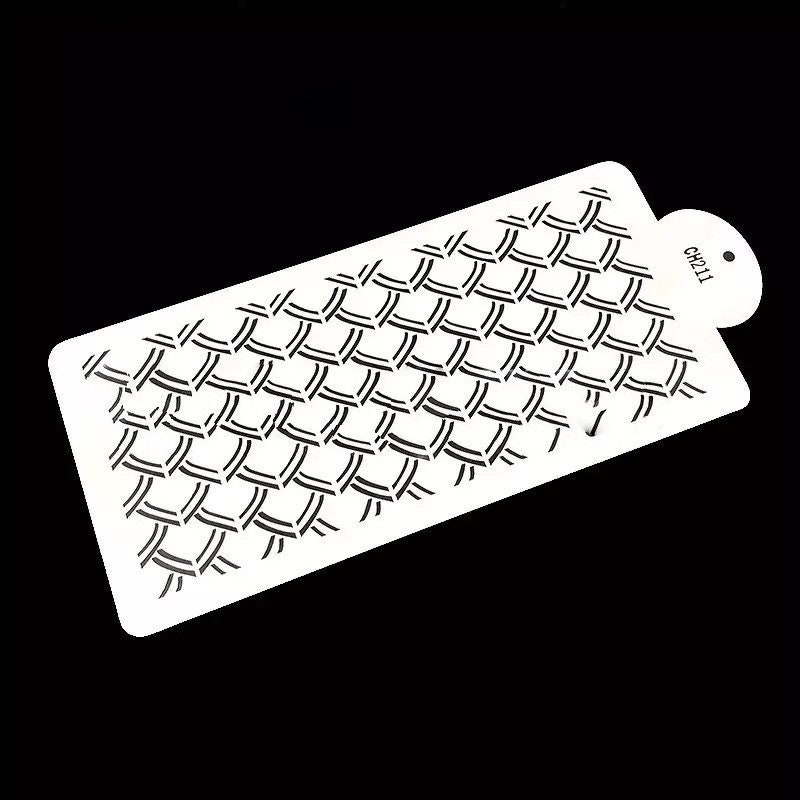 Scale Design Stencil - Etsy