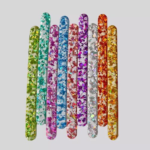 Red Glitter Reusable Acrylic Cakesicle Popsicle Sticks sets - Etsy