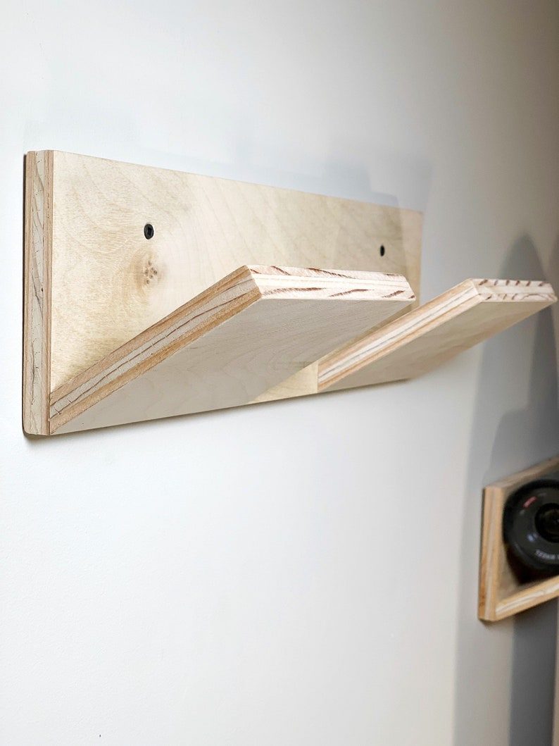 Skateboard and Longboard Hanger Storage Natural Hardwood - Etsy