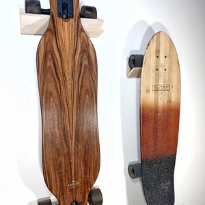 Skateboard and Longboard Hanger Storage Natural Hardwood - Etsy