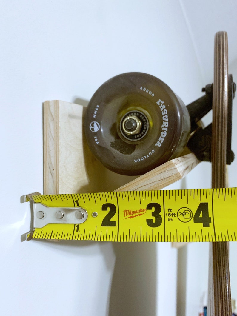 Skateboard and Longboard Hanger Storage Natural Hardwood - Etsy