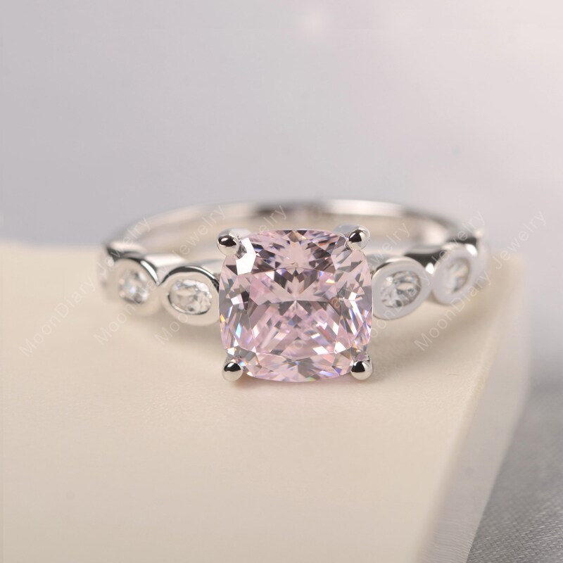 Pink Cz Ring - Etsy