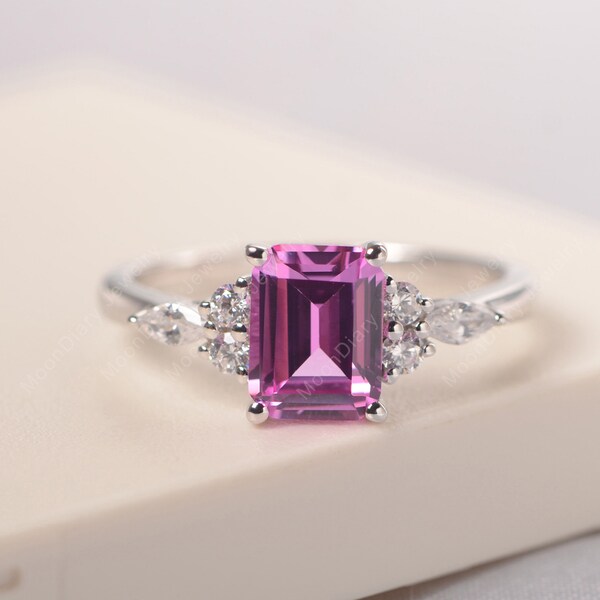 Pink Stone Ring - Etsy