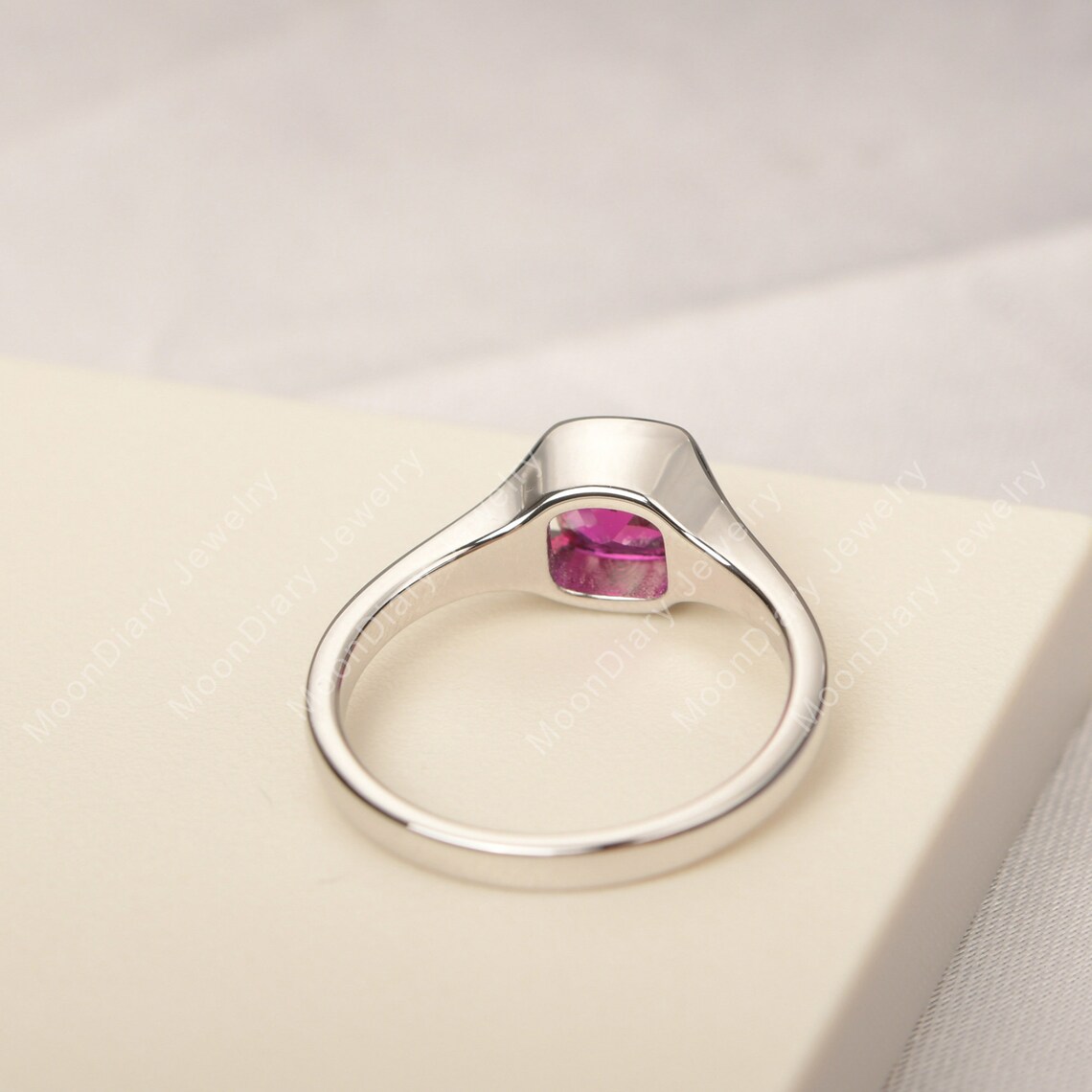 Unique Ruby Wedding Ring July Birthstone Sterling Silver - Etsy