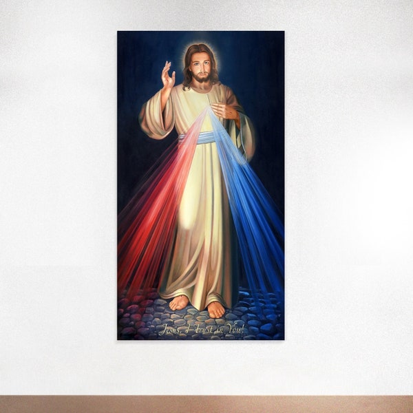 Jesus Divine Mercy Portrait - Etsy