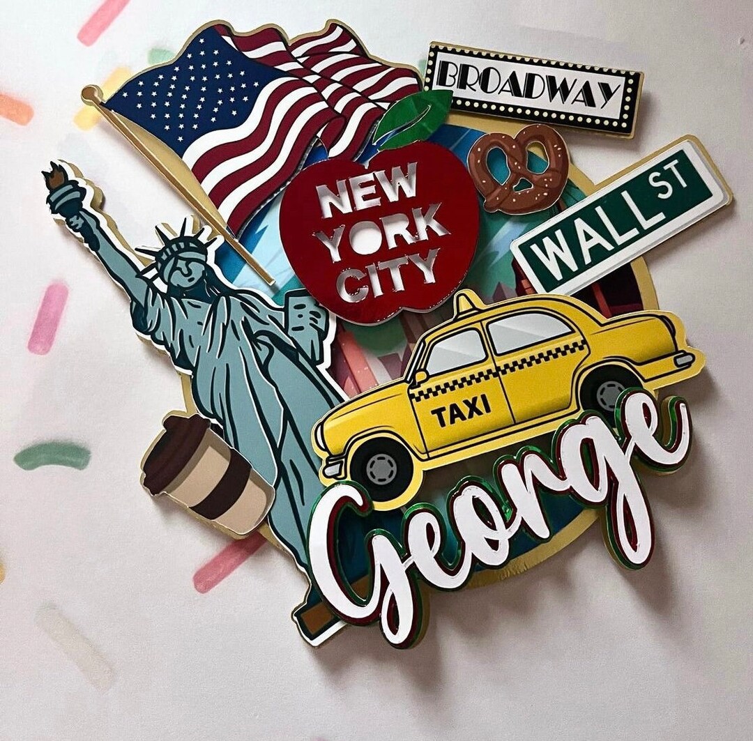 New York City Cake Topper - Etsy