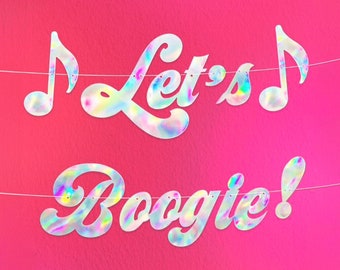Lets Boogie Bachelorette Party Decorations Lets Boogie - Etsy