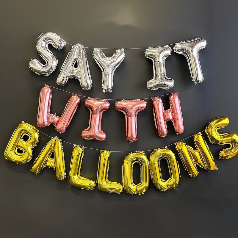 Custom Balloon Banner - Etsy