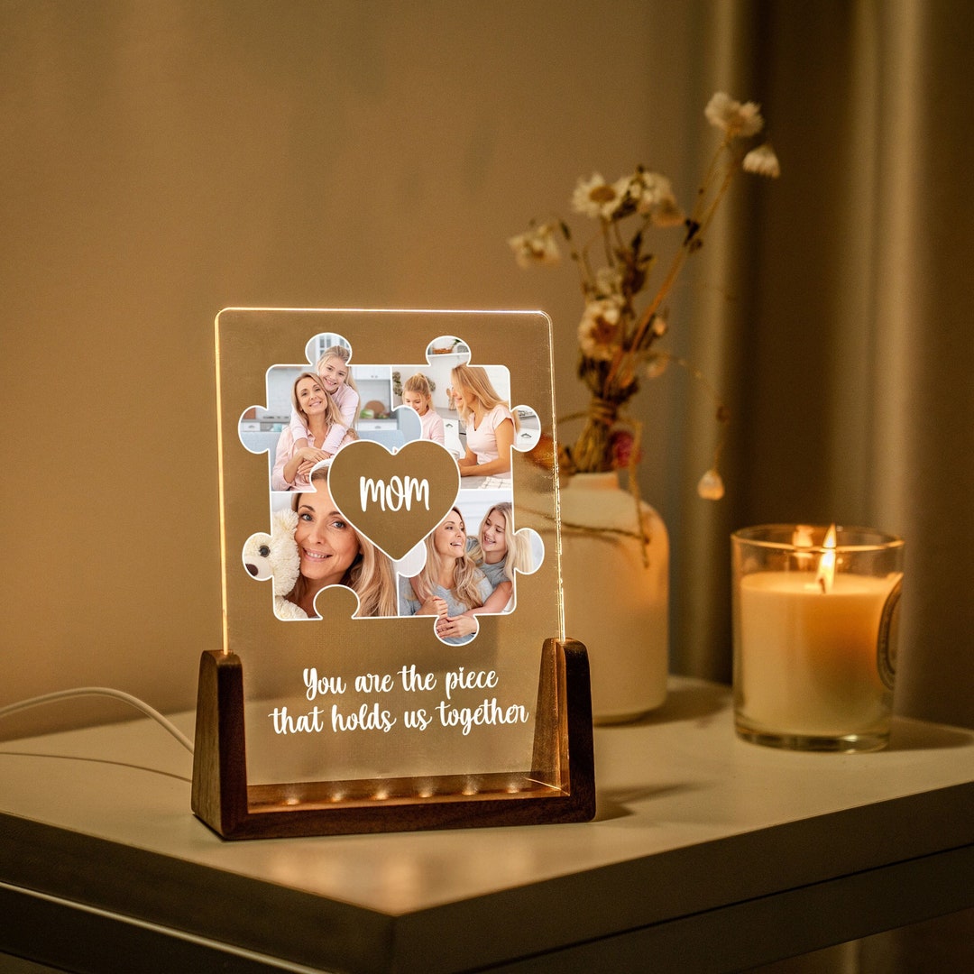 Custom Mom Puzzle Night Light - Mother's Day Gifts for Mom ...