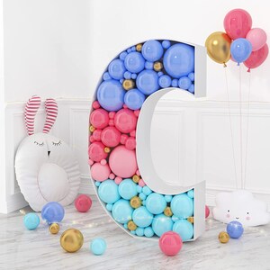 3ft Mosaic Letters for Balloons Pre-cut Marquee Letters - Etsy