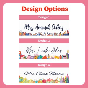 Custom Teacher Name Sign Personalized Teacher Desk Name Plate Teacher ...