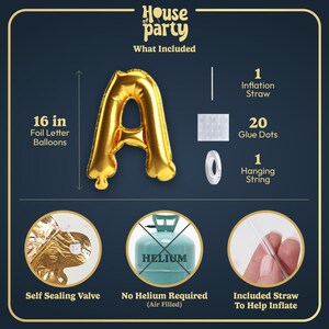 Custom Letter Balloons, 16-inch 13 Colors, Balloons for Birthday ...