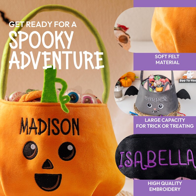Trick or Treat Bag | Trick-or-treat Bucket | Halloween Bucket ...