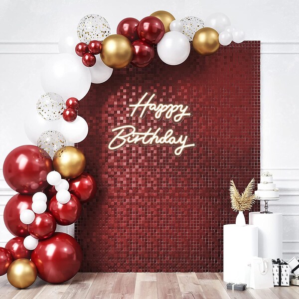 Red Shimmer Backdrop - Etsy