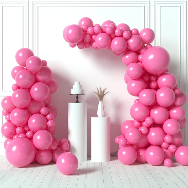 Hot Pink Balloon Garland - Etsy