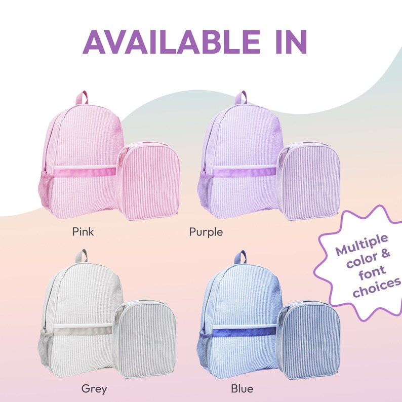 Custom Kids Backpack, Embroidered Toddler Bag, Back to School Gifts ...