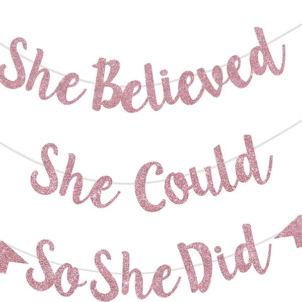 She Believed She Could so She Did - Etsy
