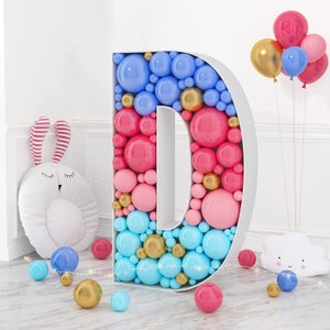 3ft Mosaic Letters for Balloons Pre-cut Marquee Letters - Etsy