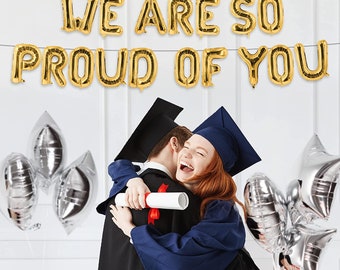 CONGRATS Cursive Balloon Banner W/ Custom Name Cursive Letter - Etsy