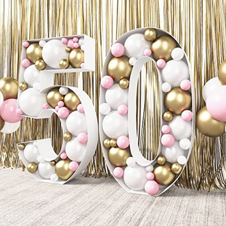 3ft Mosaic Numbers for Balloons Marquee Numbers Pre-cut - Etsy