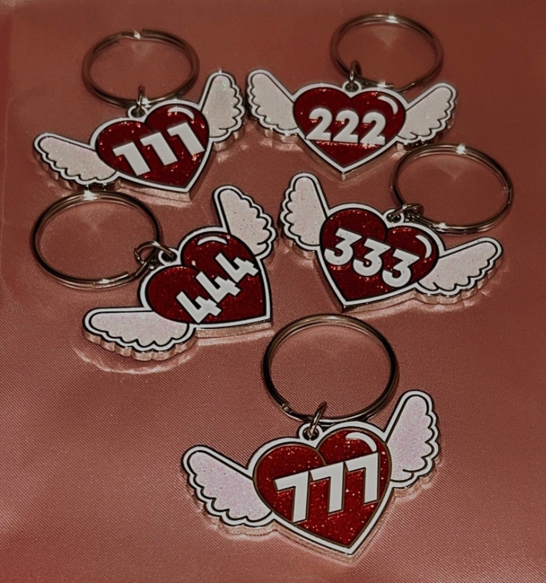 Angel Number Keychain, Angel Signs, Spiritual Keychain, Alignment ...