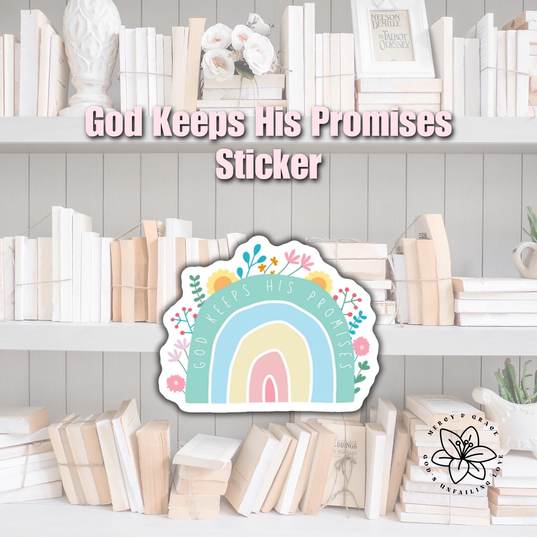 God Keeps His Promises Sticker, Faith Stickers, Christian Stickers ...