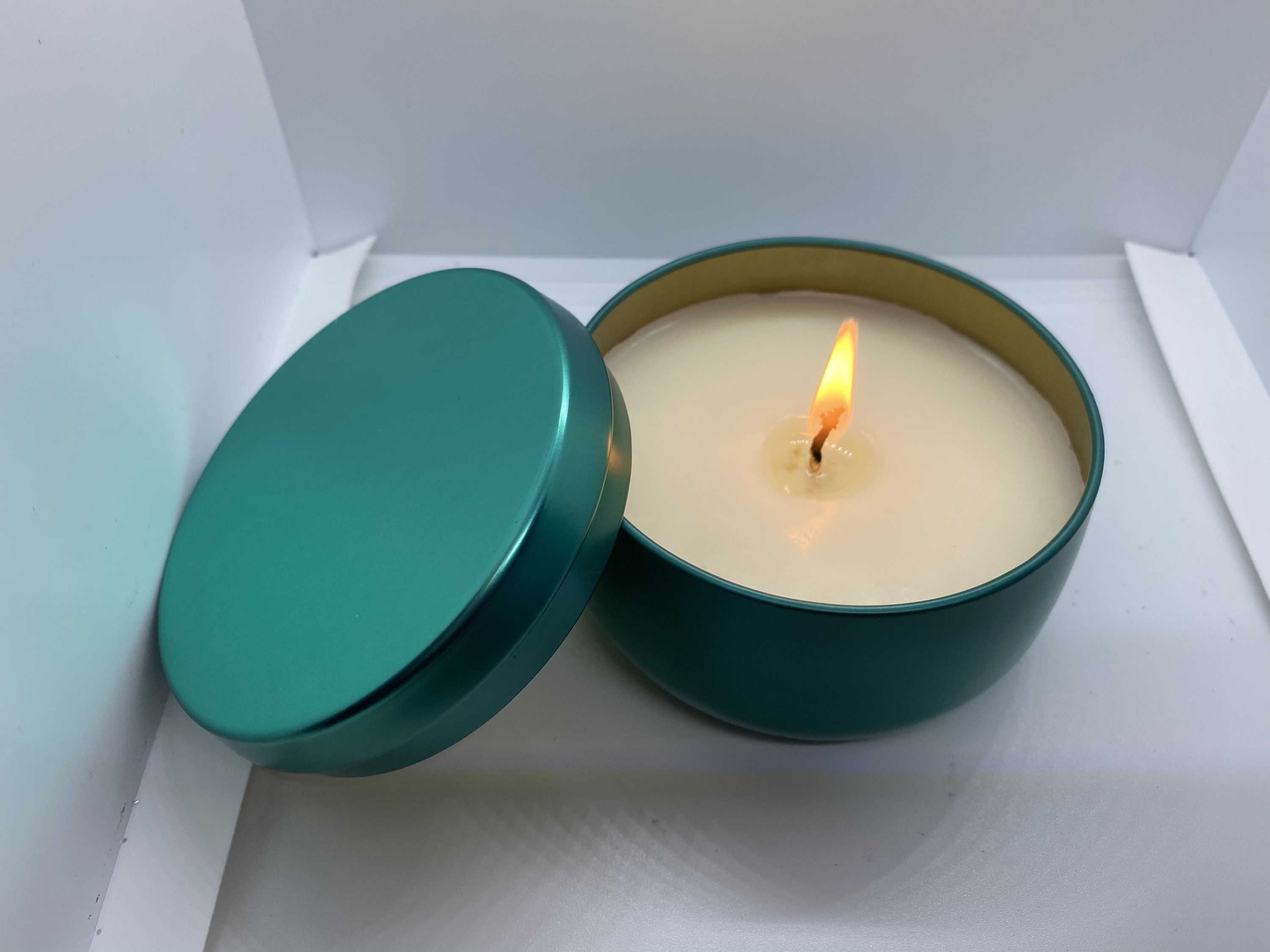 Vela Aromática De Soya En Metal,candle Aromatic, Quarts Candle Amor ...