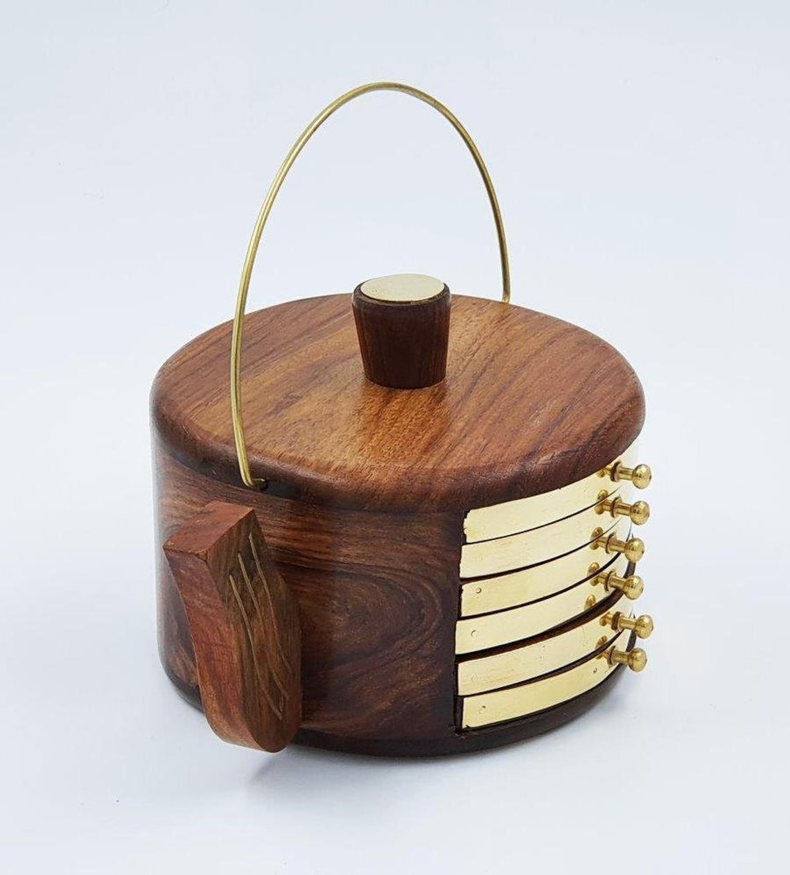 Tea Coasters in Wooden Kettle Shape Best Handicraft for Dinning Table ...