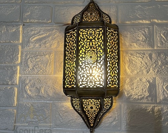 Moroccan Lamp, Moroccan Sconce, Wall Sconce , Traditionel Sconce ...