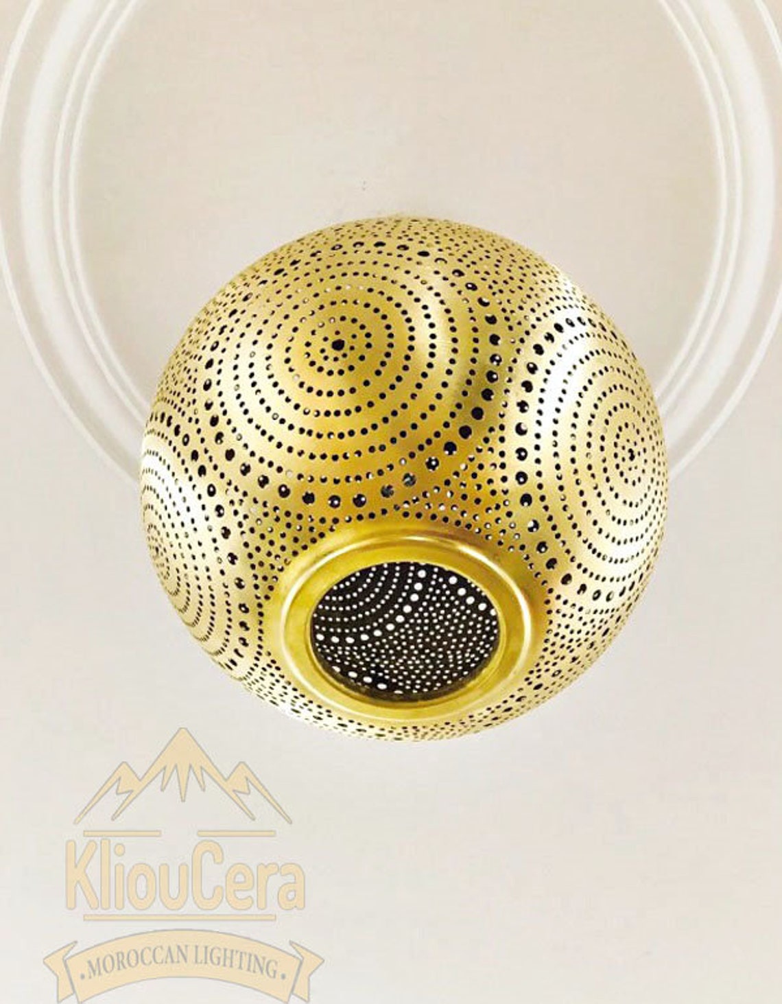 Moroccan Light Fixture Moroccan Pendant Light in Brass - Etsy