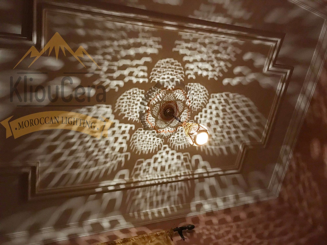 Moroccan Brass Pendant Lamp Open Drop, Pendant Light Shades,moroccan ...