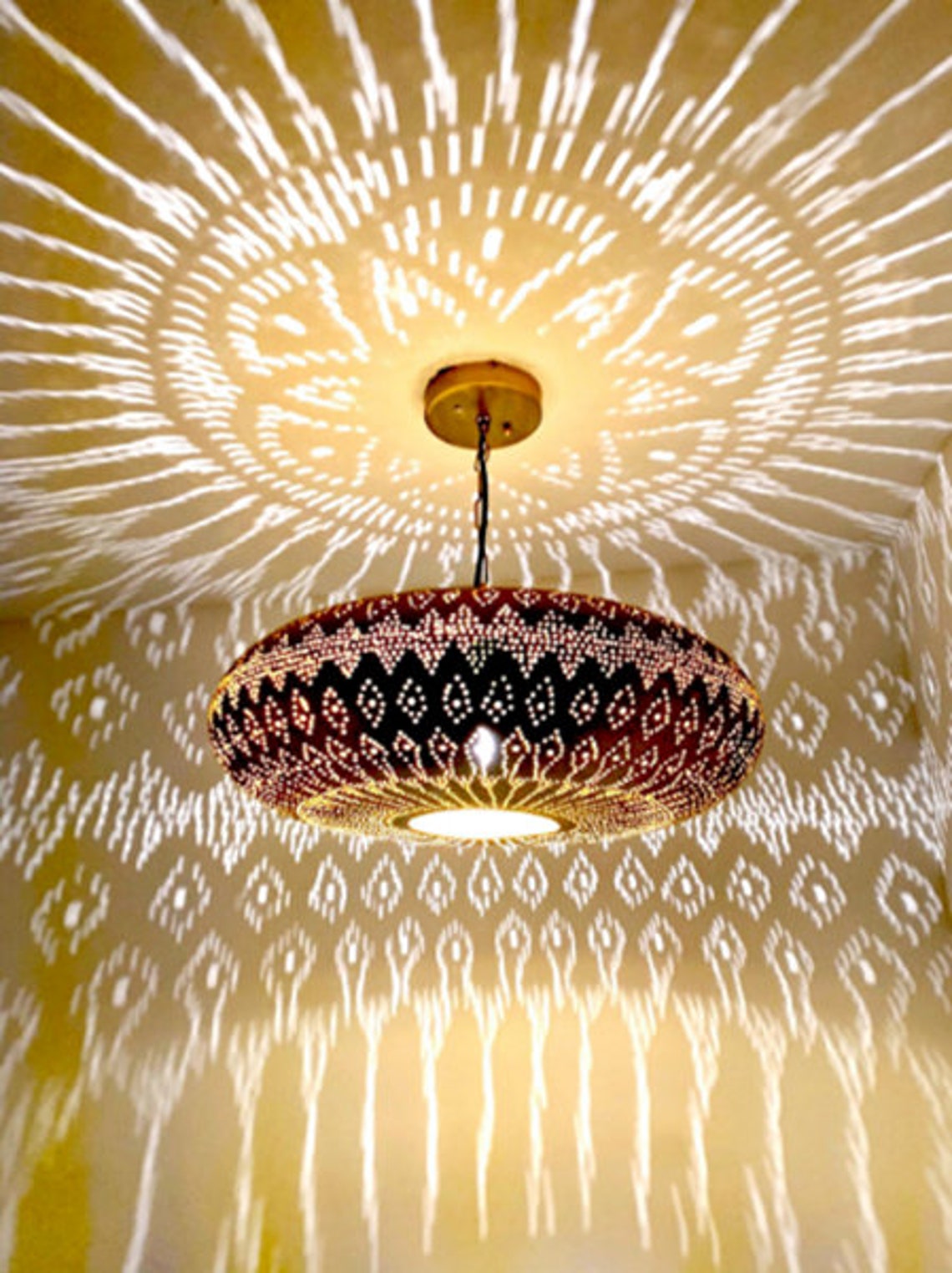 Moroccan Lamp - Boho Decor - Ceiling Light - Moroccan Pendant Light ...