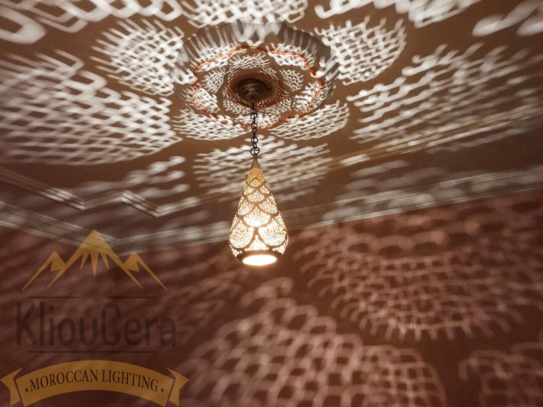 Moroccan Brass Pendant Lamp Open Drop, Pendant Light Shades,moroccan ...