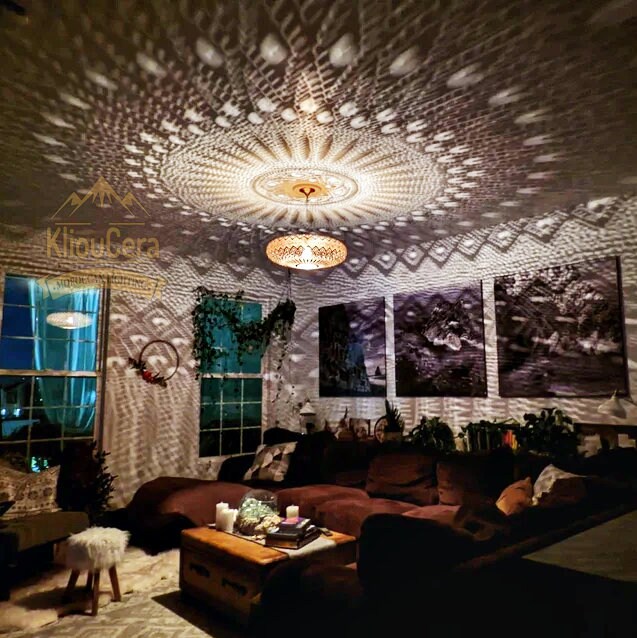Moroccan Lamp - Boho Decor - Ceiling Light - Moroccan Pendant Light ...