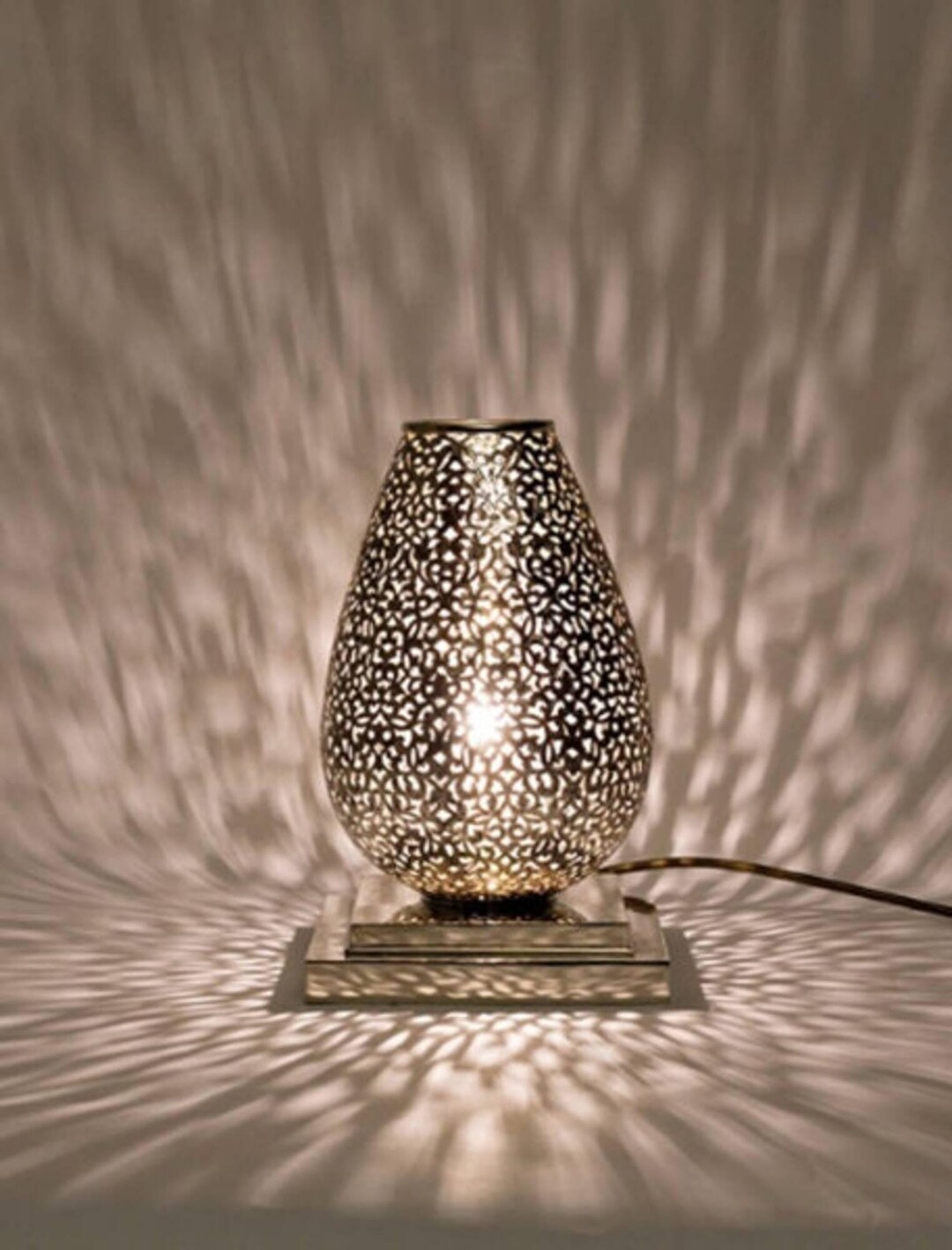 Amazing Moroccan Table Lamp Brass Silver Plated, Floor Lantern ...