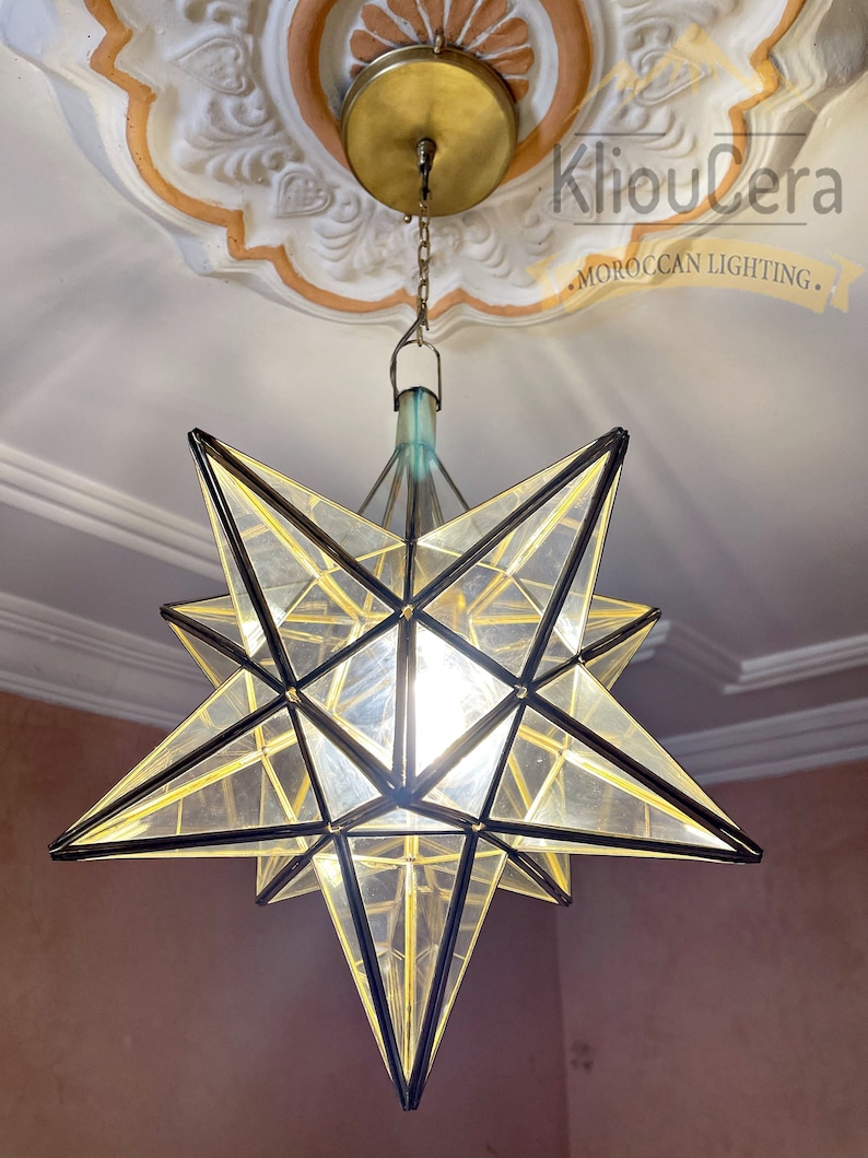 Moravian Star Pendant Light Brass Moravian Star Pendant Light - Etsy